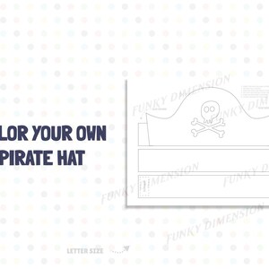 Printable Paper Pirate's Hats | Pirate Hat Paper Crown Template Captain ...