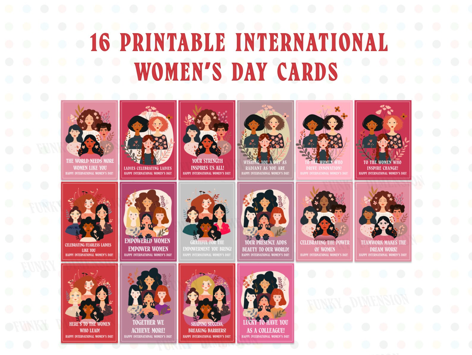 International Women's Day Cards for Coworkers Friends Family ...