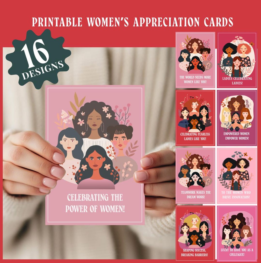Women Appreciation Cards | Card Set for Friends Family, Empowerment ...
