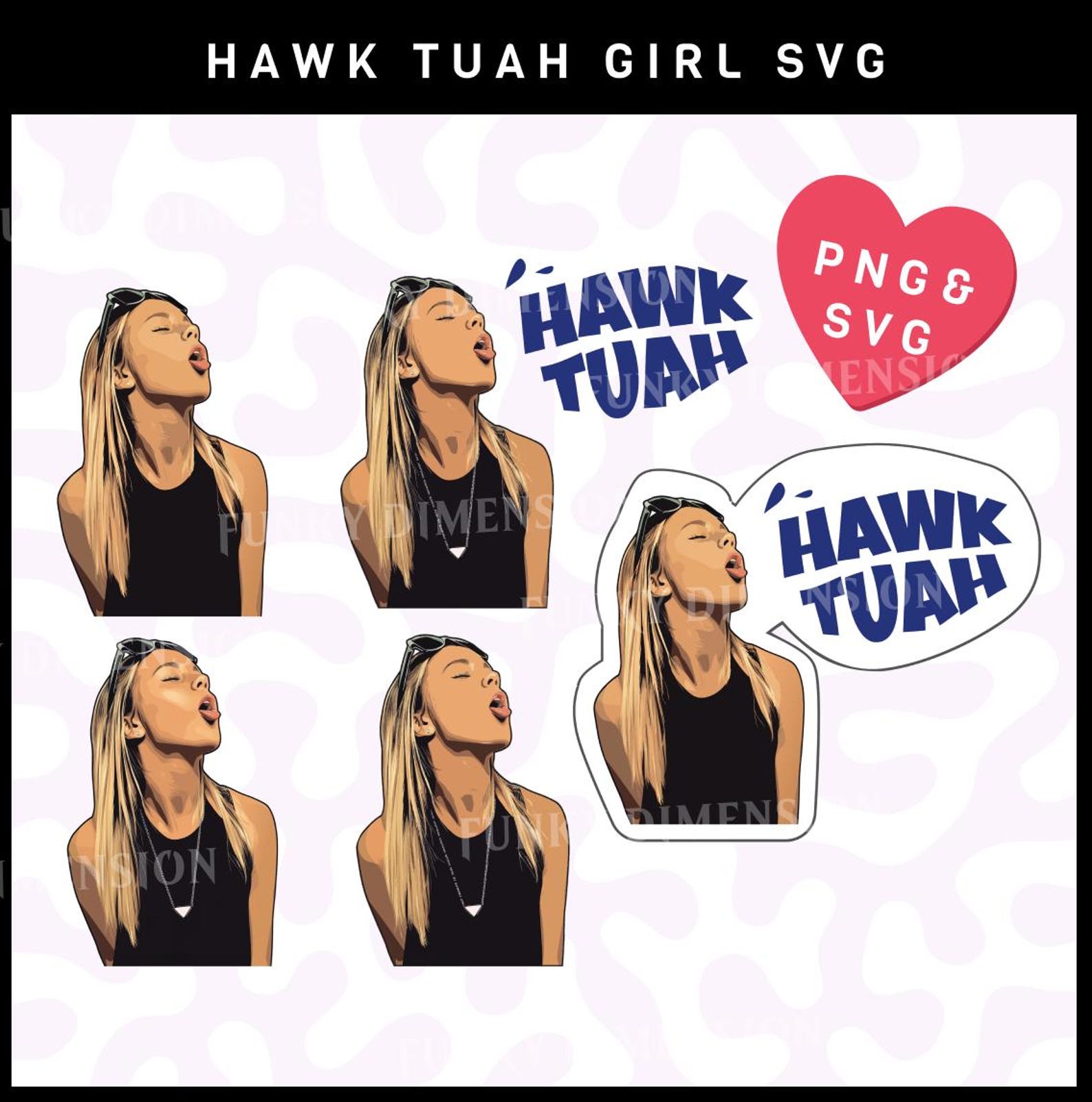 Hawk Tuah Girl SVG PNG, Give Em That Hawk Tuah Spit on That Thing ...