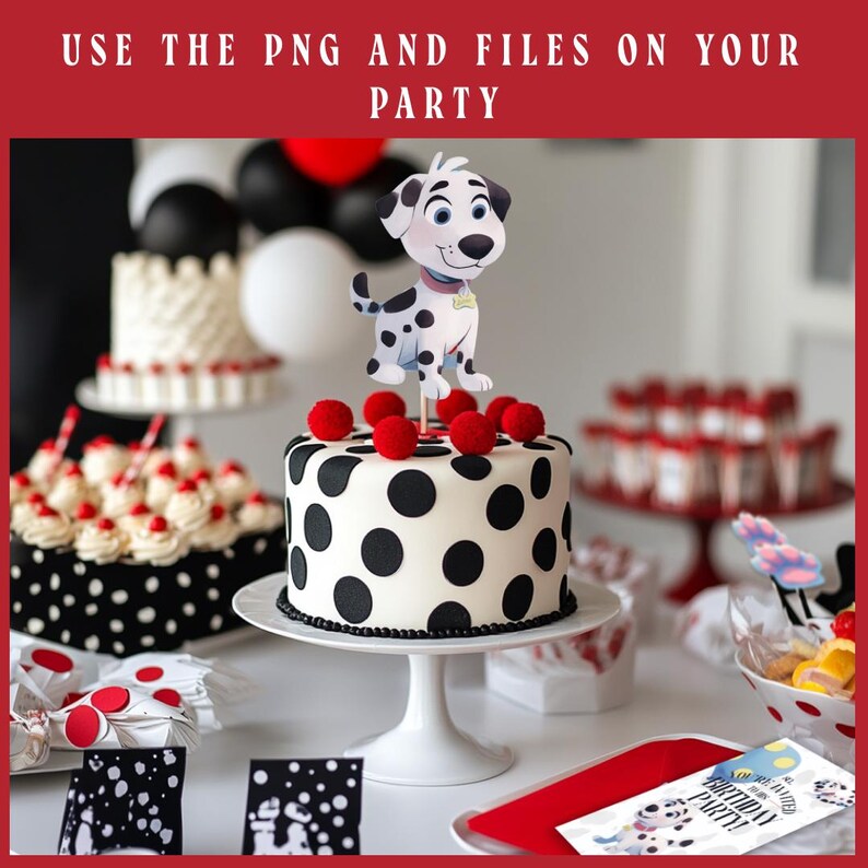 Animated Dalmatian Video Invitation Clipart Editable Invite Marshall ...