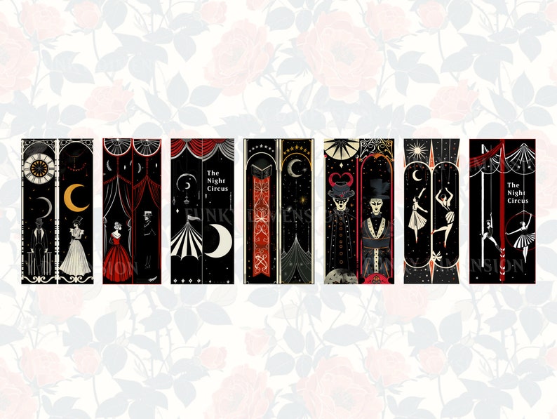 Printable Bookmarks | Night Circus Inspired for Book Lovers ...