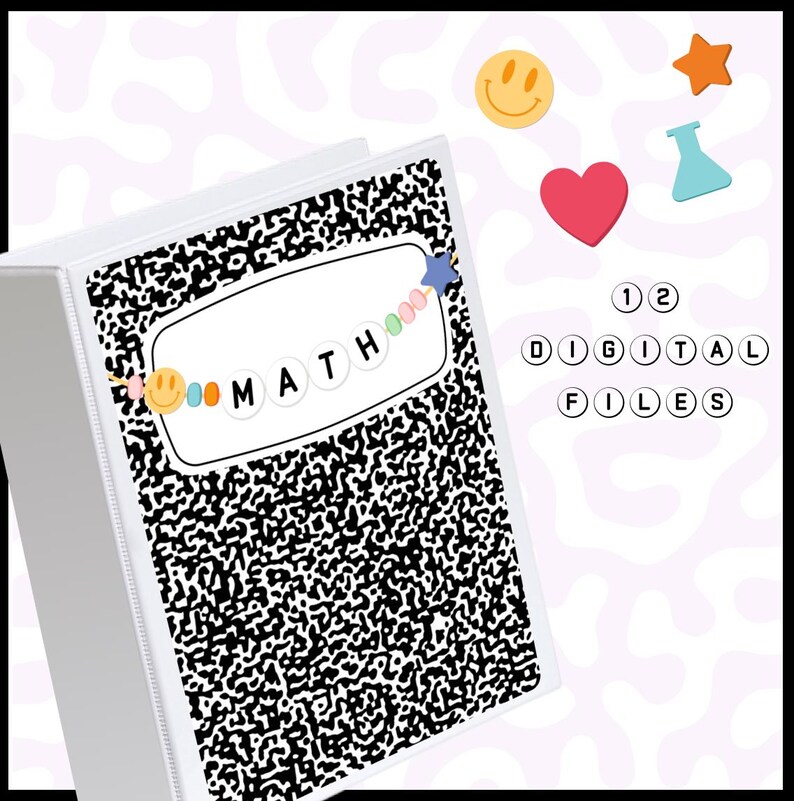 Printable Binder Cover, 1989 , Preppy Vintage, Friends Bracelet Back to ...