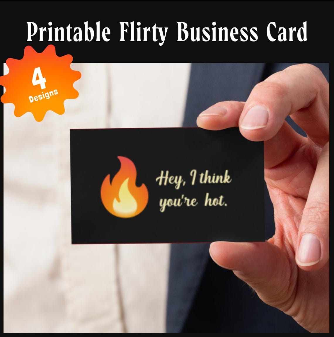 Printable Flirty Business Cards | First Move | Flirt Date Card | Party ...