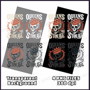 Queens of the Stone Age CLIPART Kyuss, QOTSA Skull Stoner Rock Inspired ...