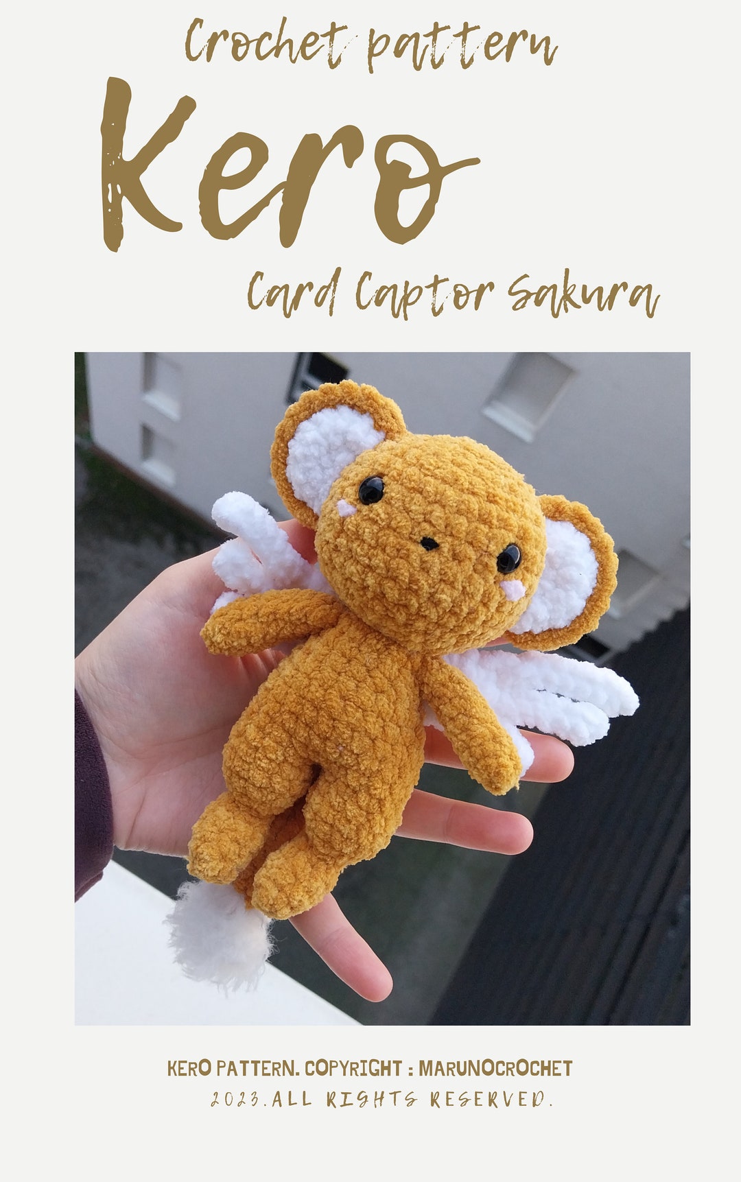 PDF Lion Crochet Pattern, Inspired by the Guardian of the Kero Amigurumi Cards - Etsy