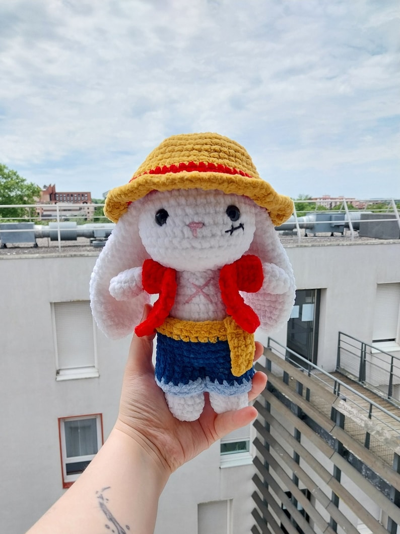 PDF Crochet Pattern Mugiwara No Bunny Straw Hats Crew Captain Amigurumi ...