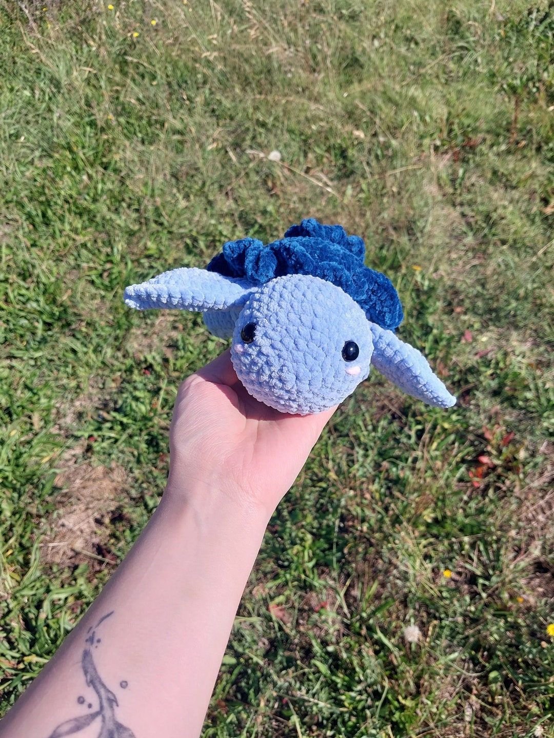 Handmade Crochet Blueberry Sea Turtle Plush Amigurumi Fruit - Etsy