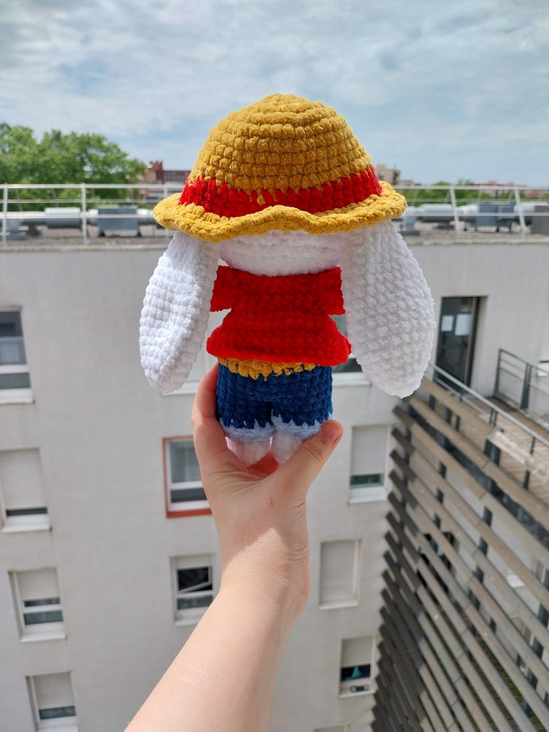 PDF Crochet Pattern Mugiwara No Bunny Straw Hats Crew Captain Amigurumi ...