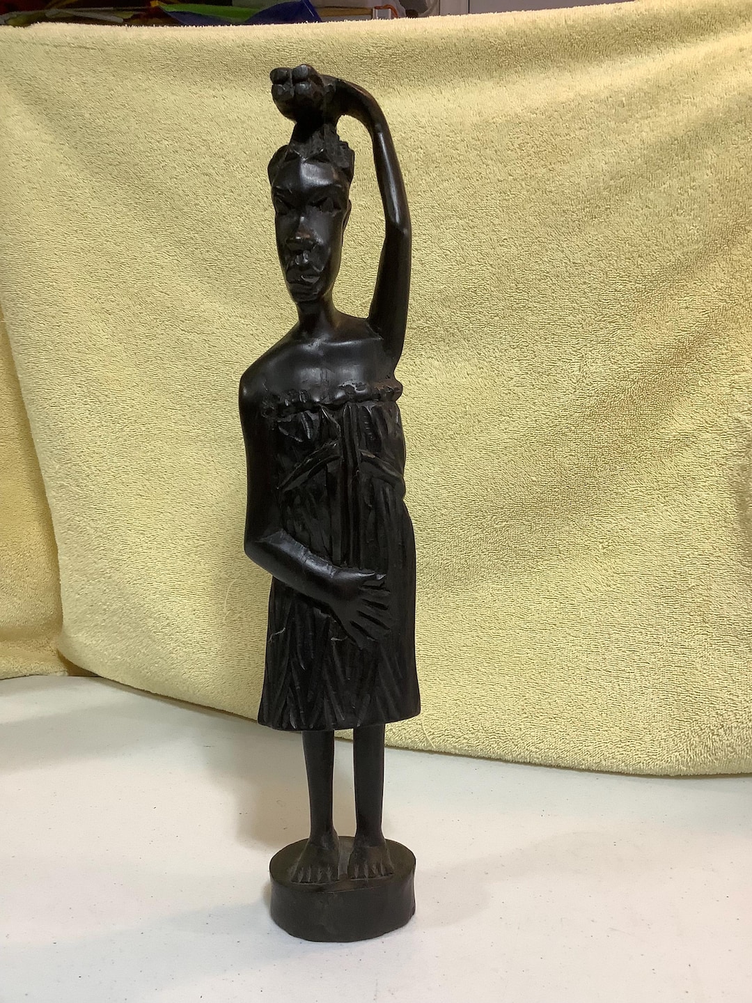 African Wood Carving Woman With Bundle and Baby (nigeria) - Etsy