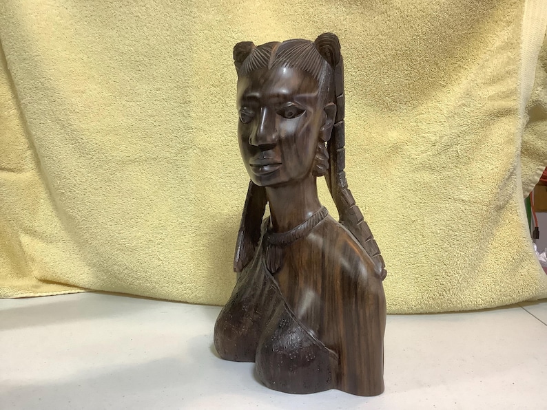 African Large Wood Carving Man and Woman (nigeria) - Etsy