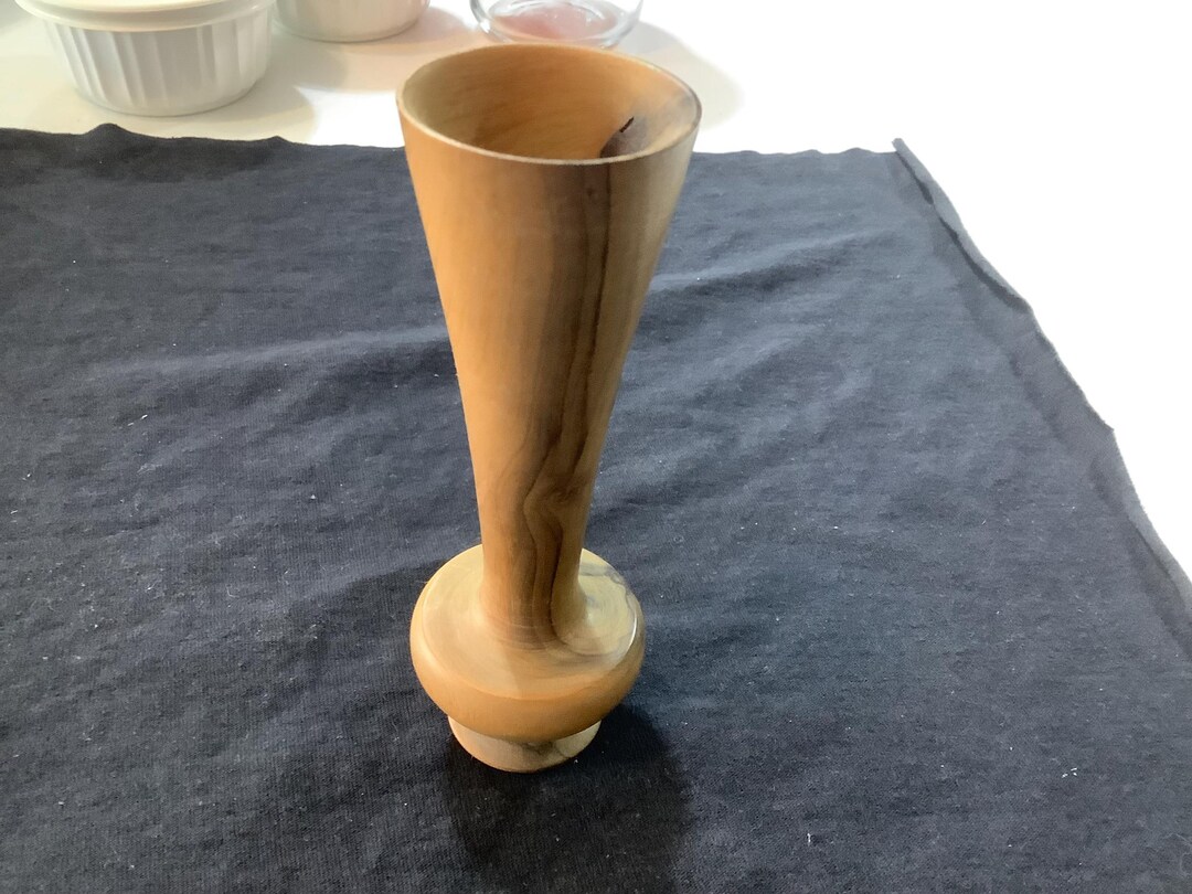 Small Hand Made Wooden Vase - Etsy