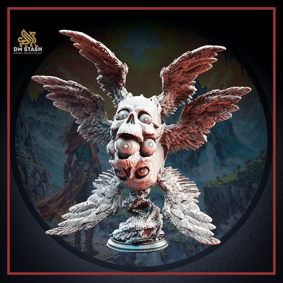 Angel of Death Skull Eyes Dnd Mini Painting and Collecting, DM Stash ...