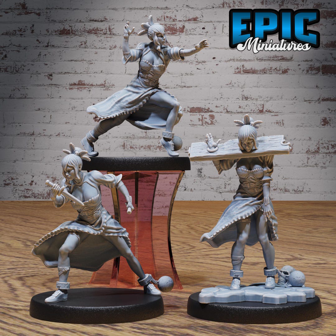 Captured Witch 3D Printed Fantasy Miniatures Epic Miniatures Faith ...