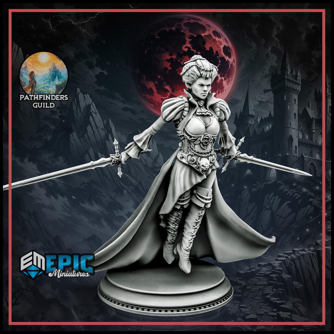 Vampire Countess Female DND Mini to Paint and Collect, Isabella ...