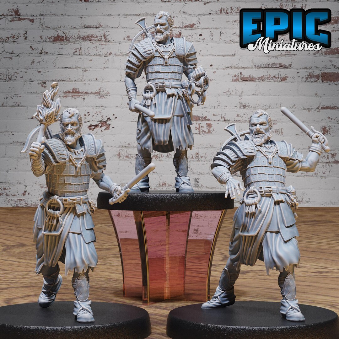 Human Jailer Epic Miniatures 3D Printed RPG Models Prison Break D&D ...