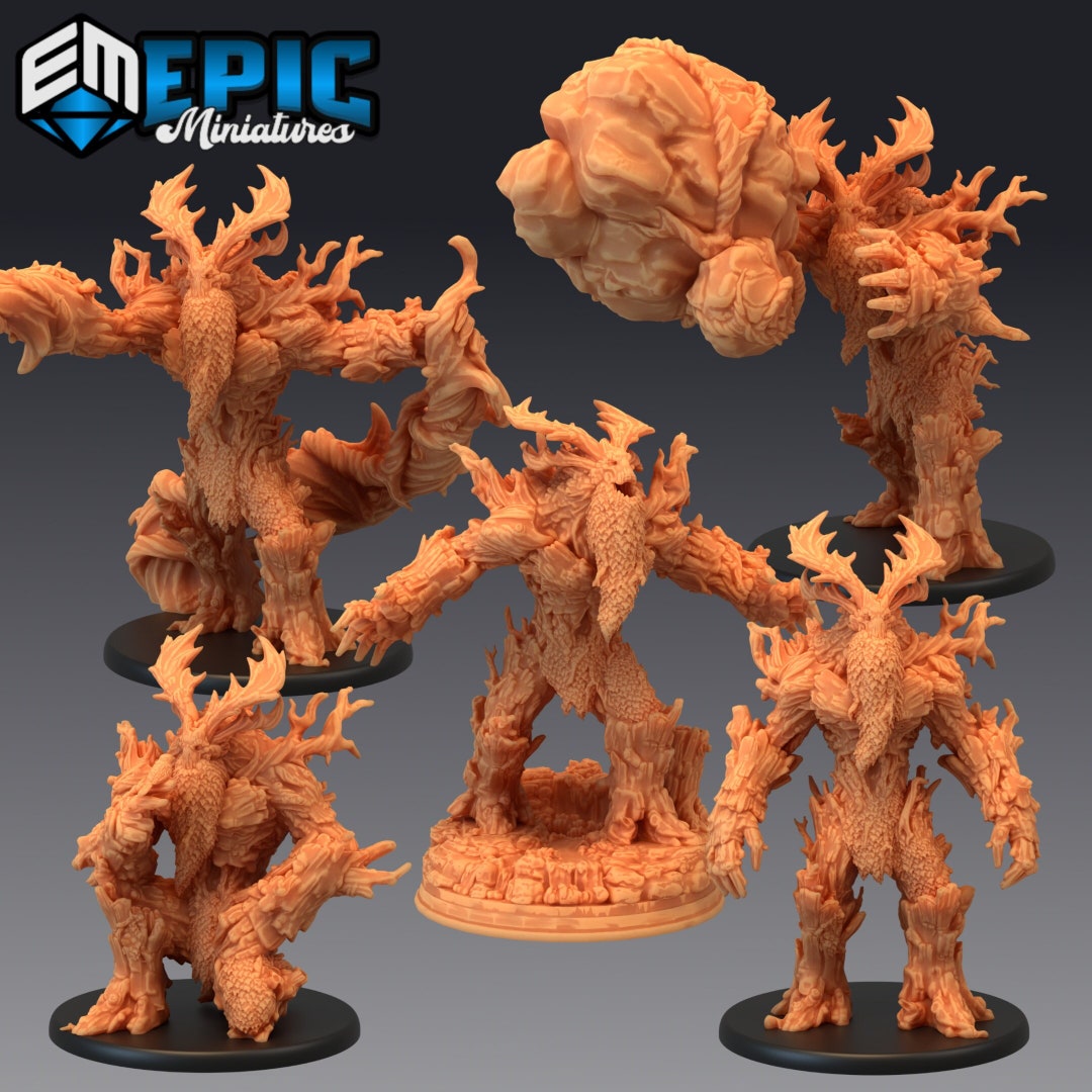 Elder Treant Miniature Fey Forest Creature Mystical Fantasy Tree D&D ...