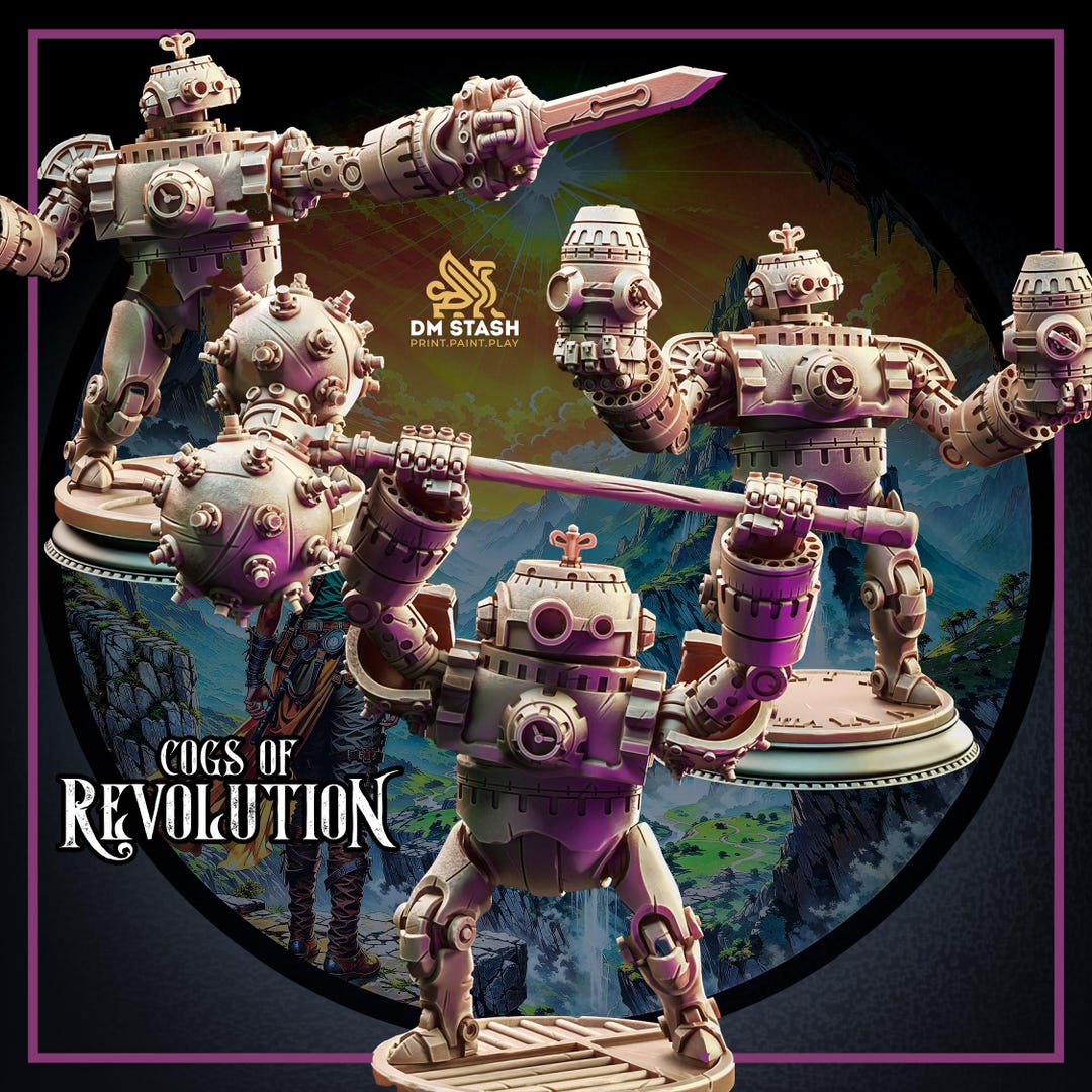 Automatons Mechanic Bots DND Mini, Painting Collecting, Warhammer ...