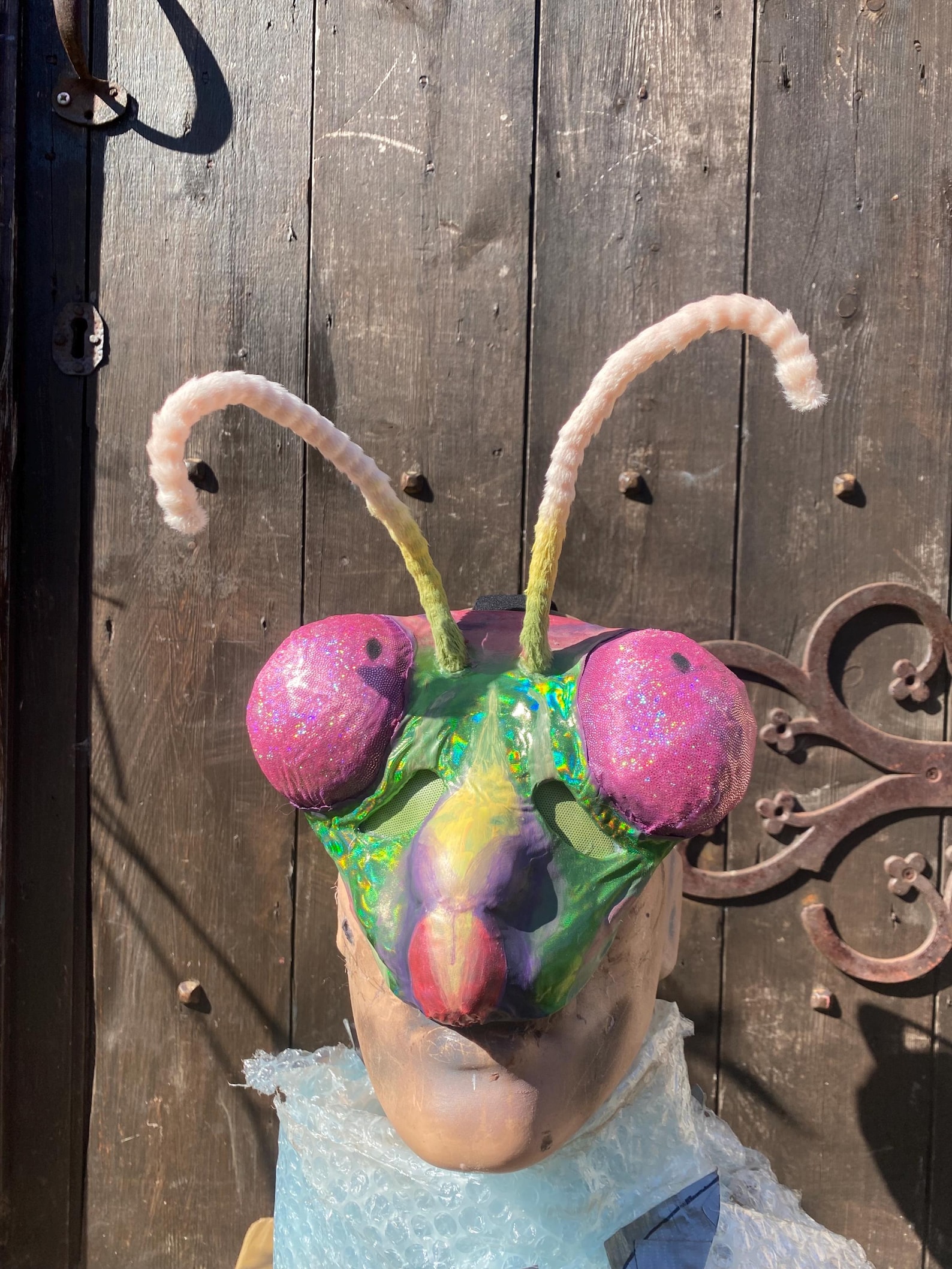 HQ Praying Mantis Mask - Bug Mask, Therian Mask, Cosplay, Larp ...