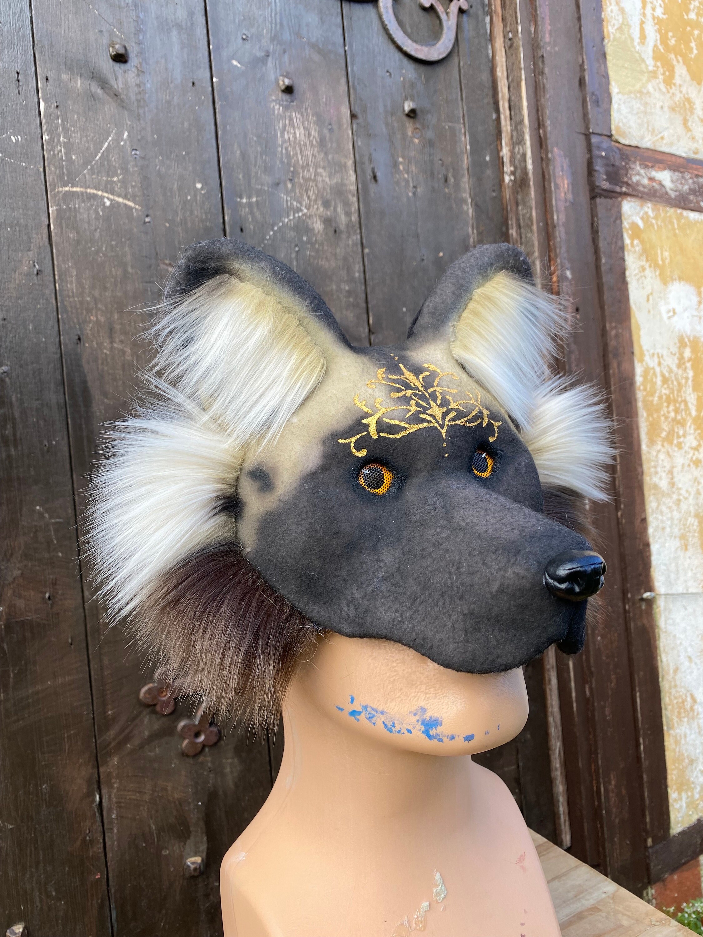 African Wild Dog Mask - Etsy UK