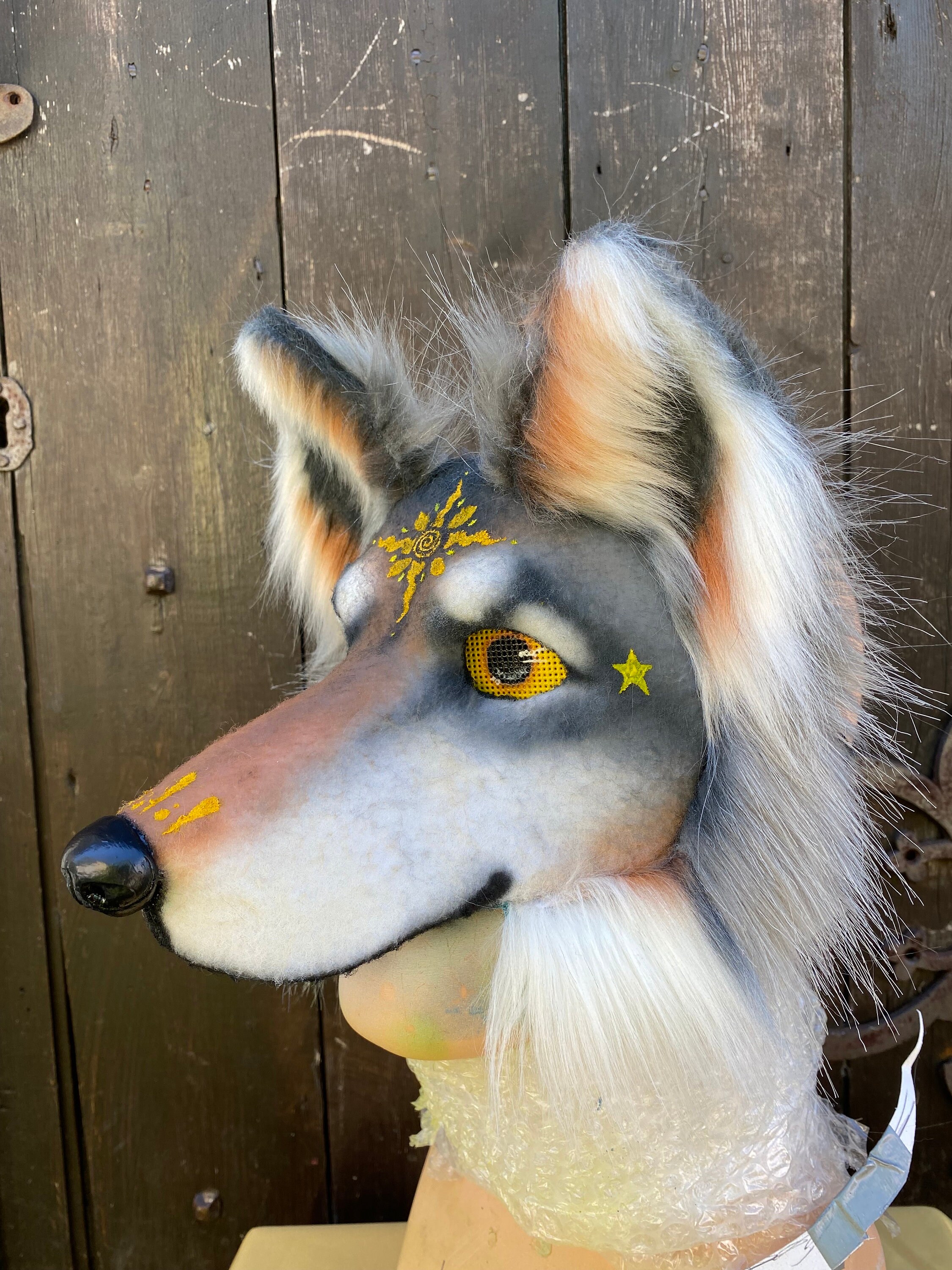Summer Solstice Wolf Mask - Etsy