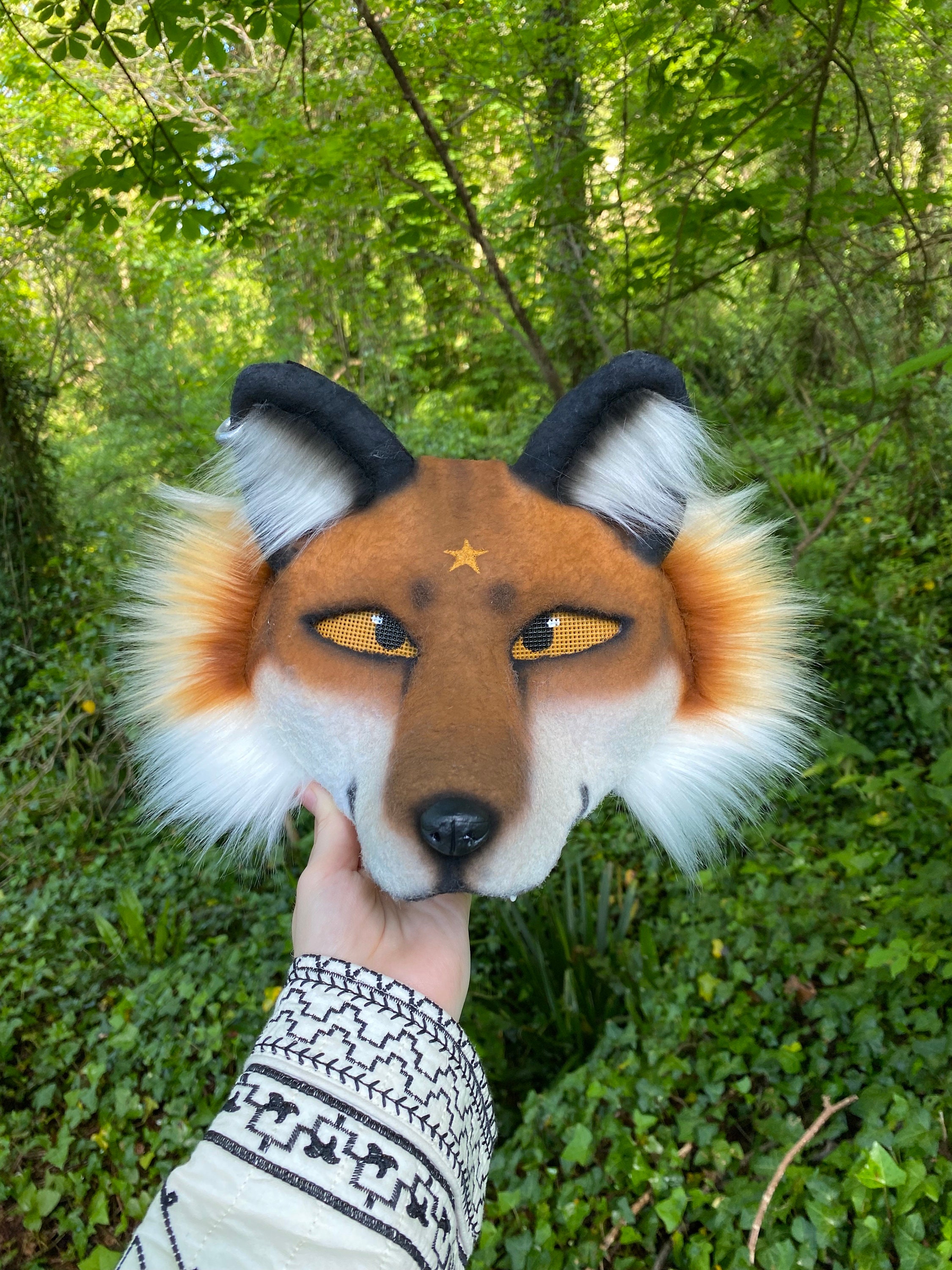 Red Fox Mask - Etsy