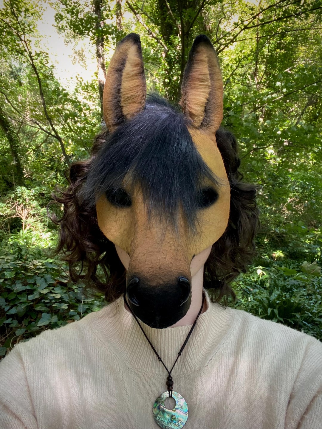 HQ Mustang Horse Mask - Therian Mask, Larp, Cosplay, Renaissance Fair ...