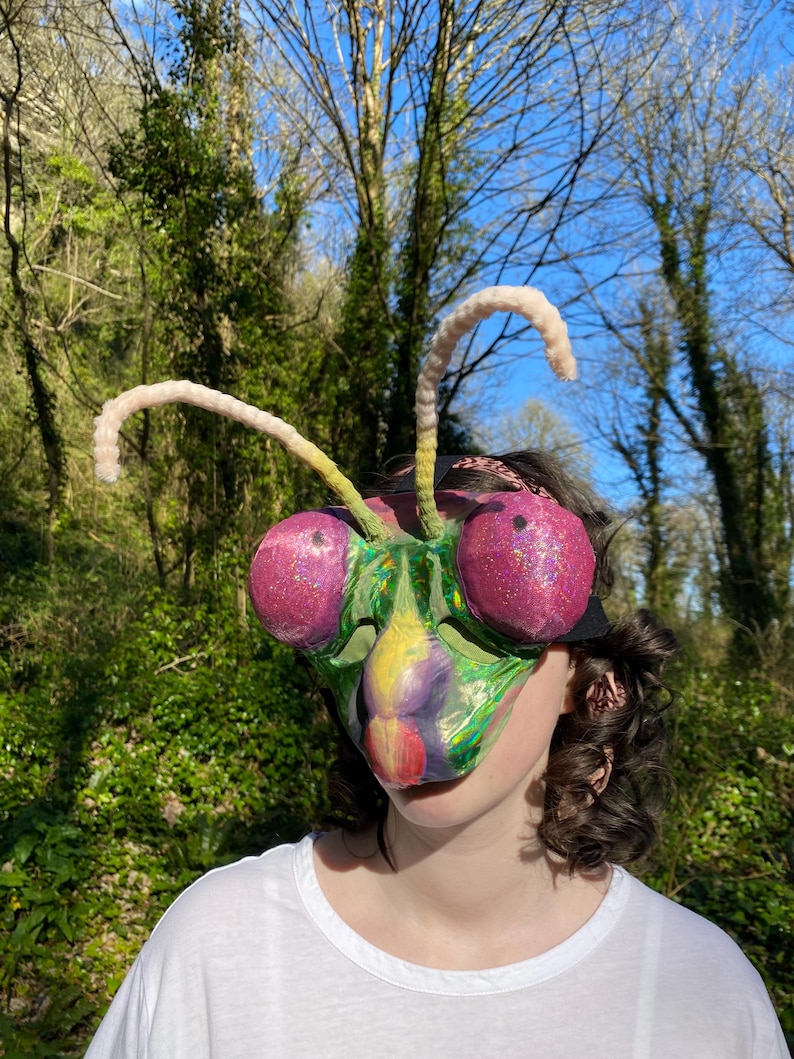 HQ Praying Mantis Mask - Bug Mask, Therian Mask, Cosplay, Larp ...