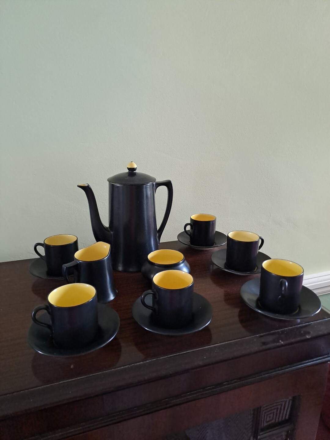Crown Ducal Art Deco Coffee Set - Etsy