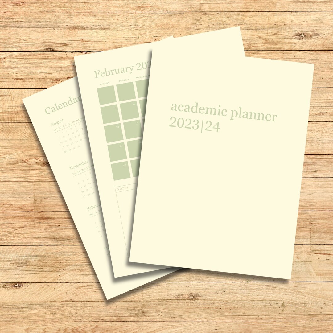 Printable Academic Planner 2023|24 | Academic Calendar | Digital ...