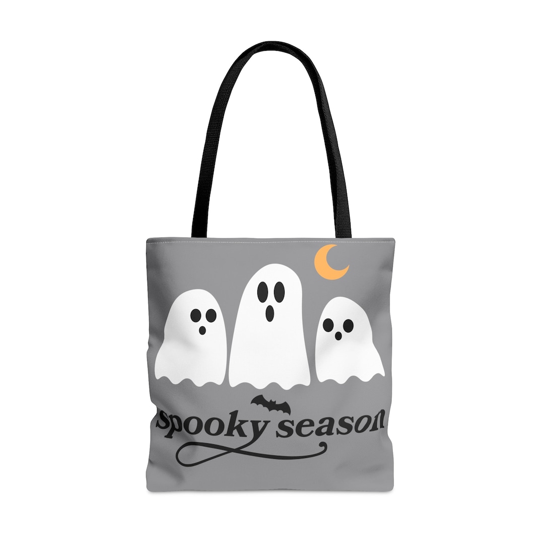 Halloween Tote Bag Spooky Tote Bag Ghouls Tote Bag Spooky - Etsy