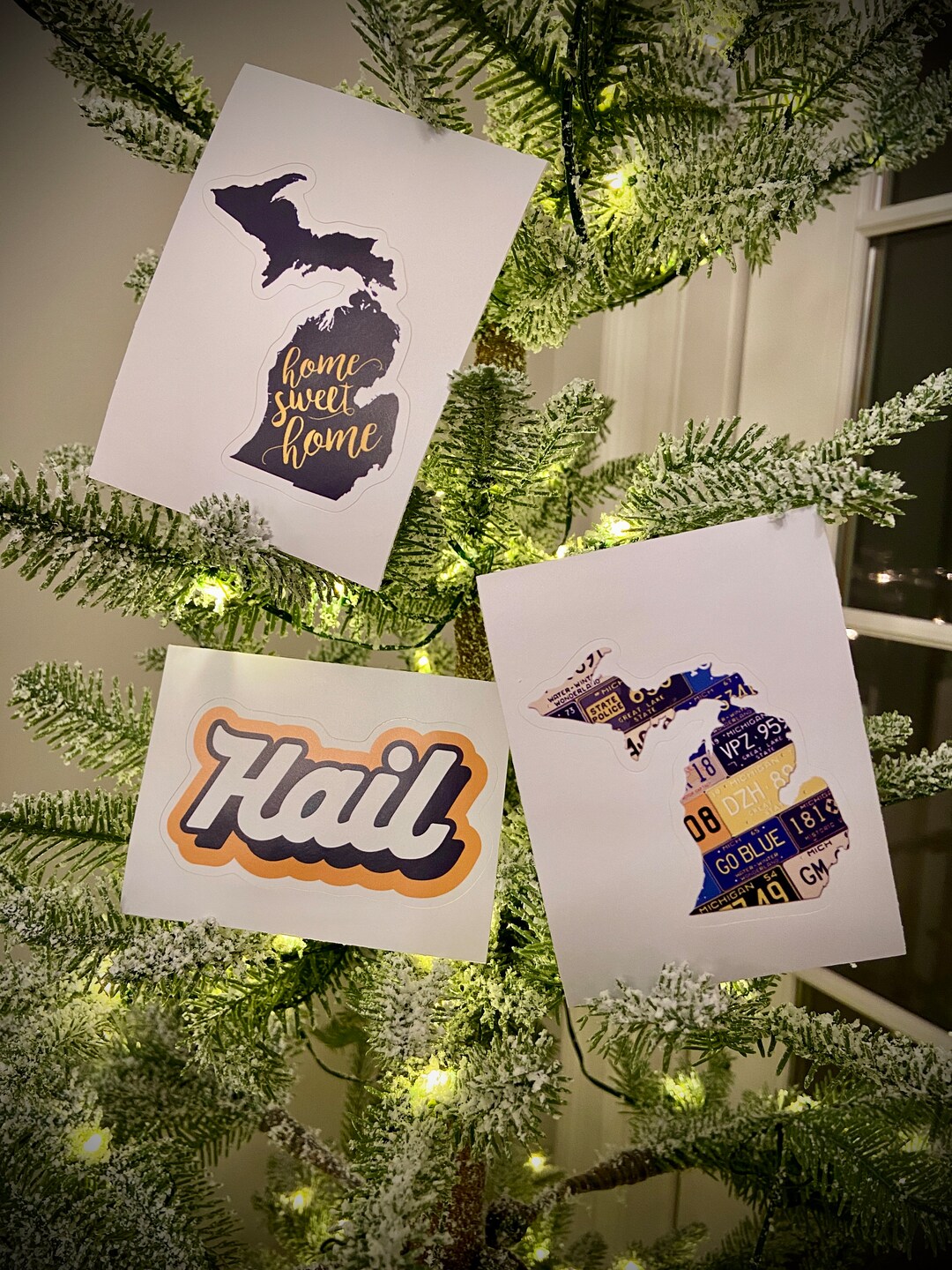 Michigan Sticker Go Blue Sticker Gift for Michigan Fan Art Gift for ...