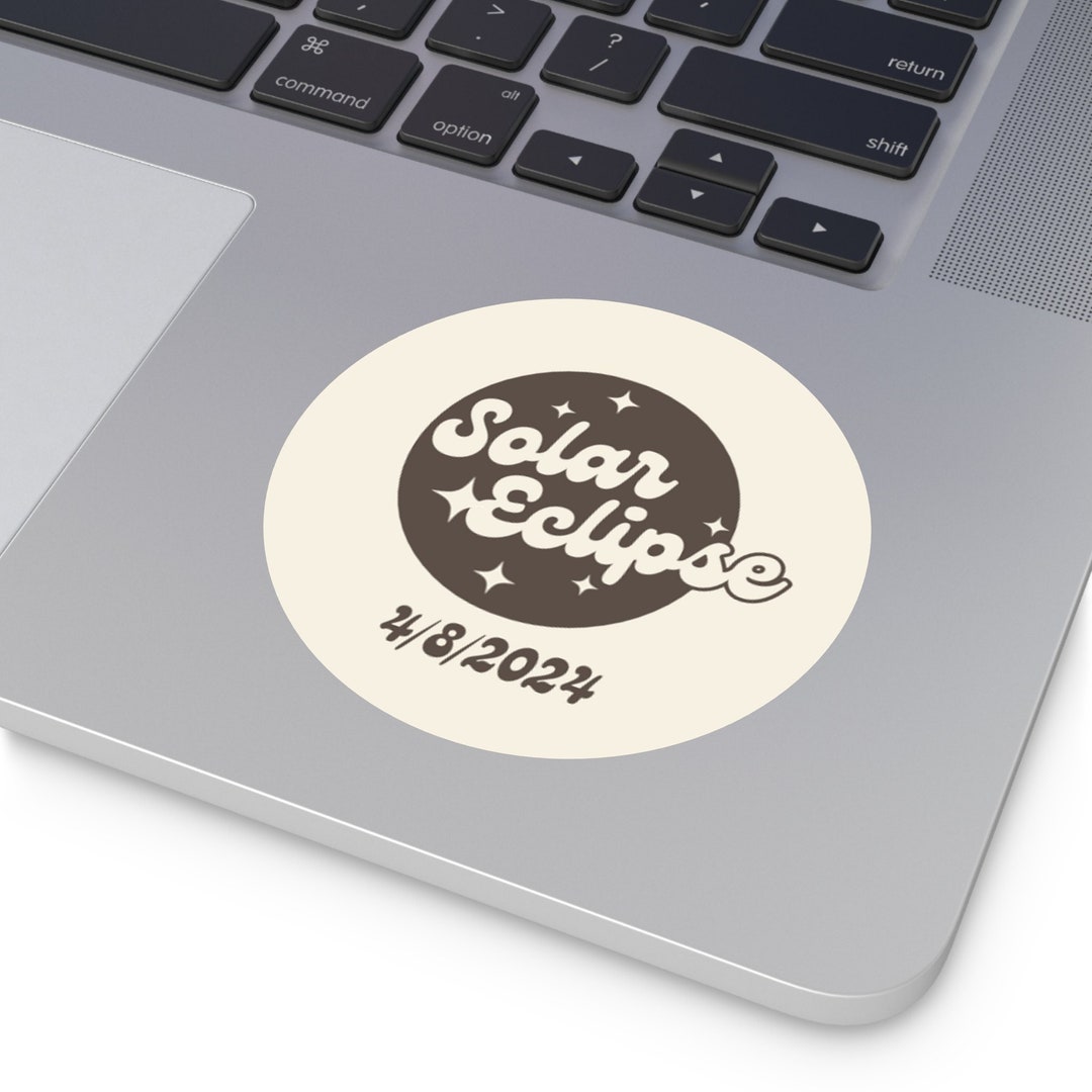 Solar Eclipse Sticker Gift for Solar Eclipse Vinyl Sticker Gift Total ...