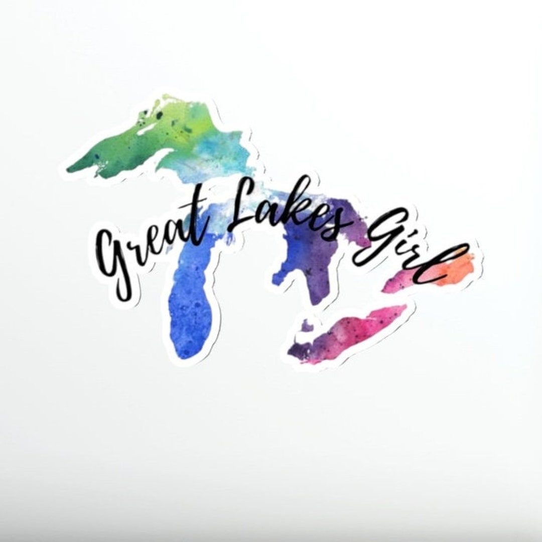 Great Lakes Girl Decal, Great Lakes Car, Great Lakes State, Vinyl Car ...