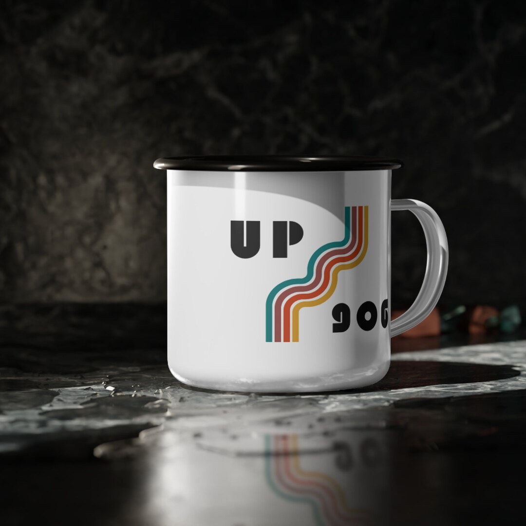 UP 906 Enamel Camp Cup for Dad Fathers Day Gift Yooper 906 Mug Gift for ...