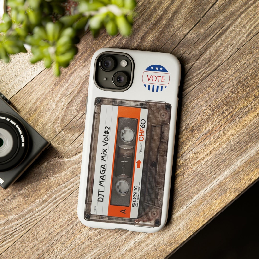 Trump 2024 Cool Retro Cassette Tape MAGA Mix Vol 2 Custom Phone Case ...