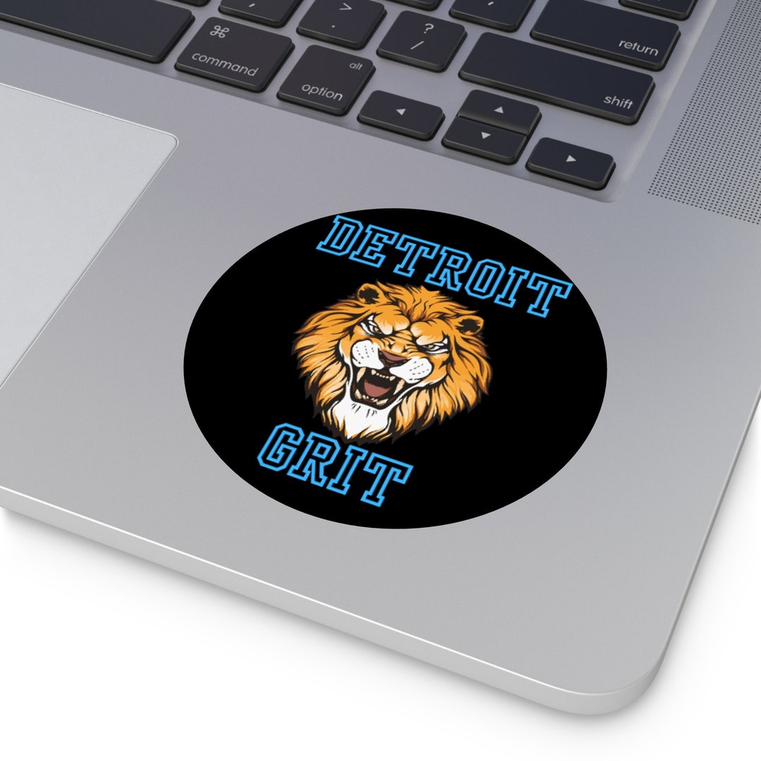 Detroit Lions Grit Stickers Decal, Auto Decal, Bumper Sticker, Laptop ...