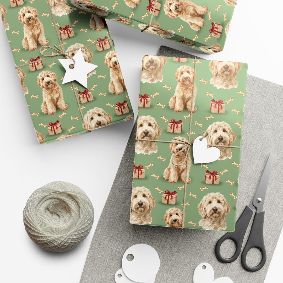 Goldendoodle Wrapping Paper Gift Wrap Papers Perfect for Christmas ...