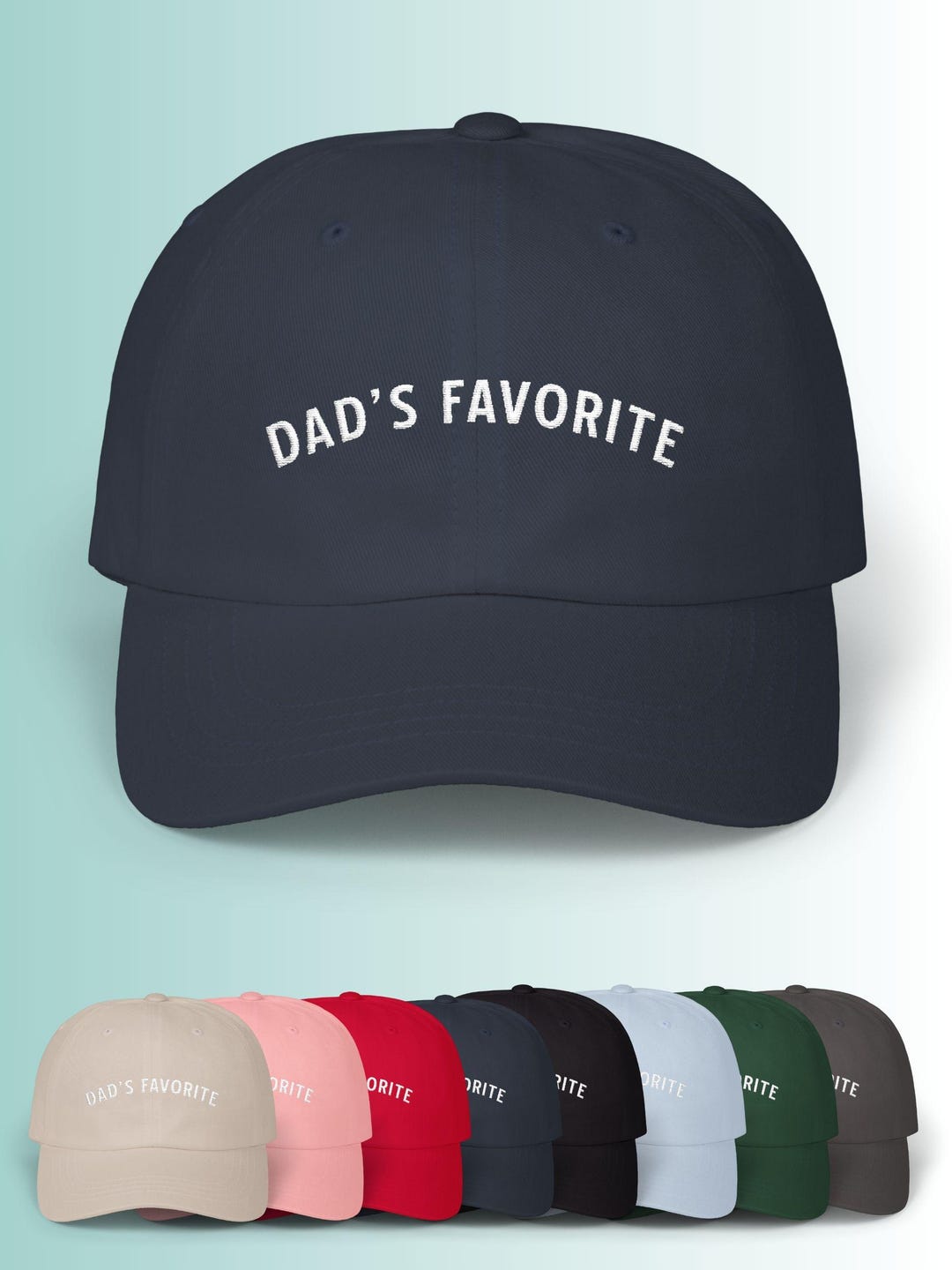 Dads Favorite Cap, Embroidered Baseball Hat - Etsy
