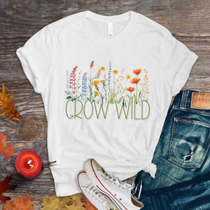 Wildflowers Grow Wild | Unisex Jersey Short Sleeve Tee - Etsy