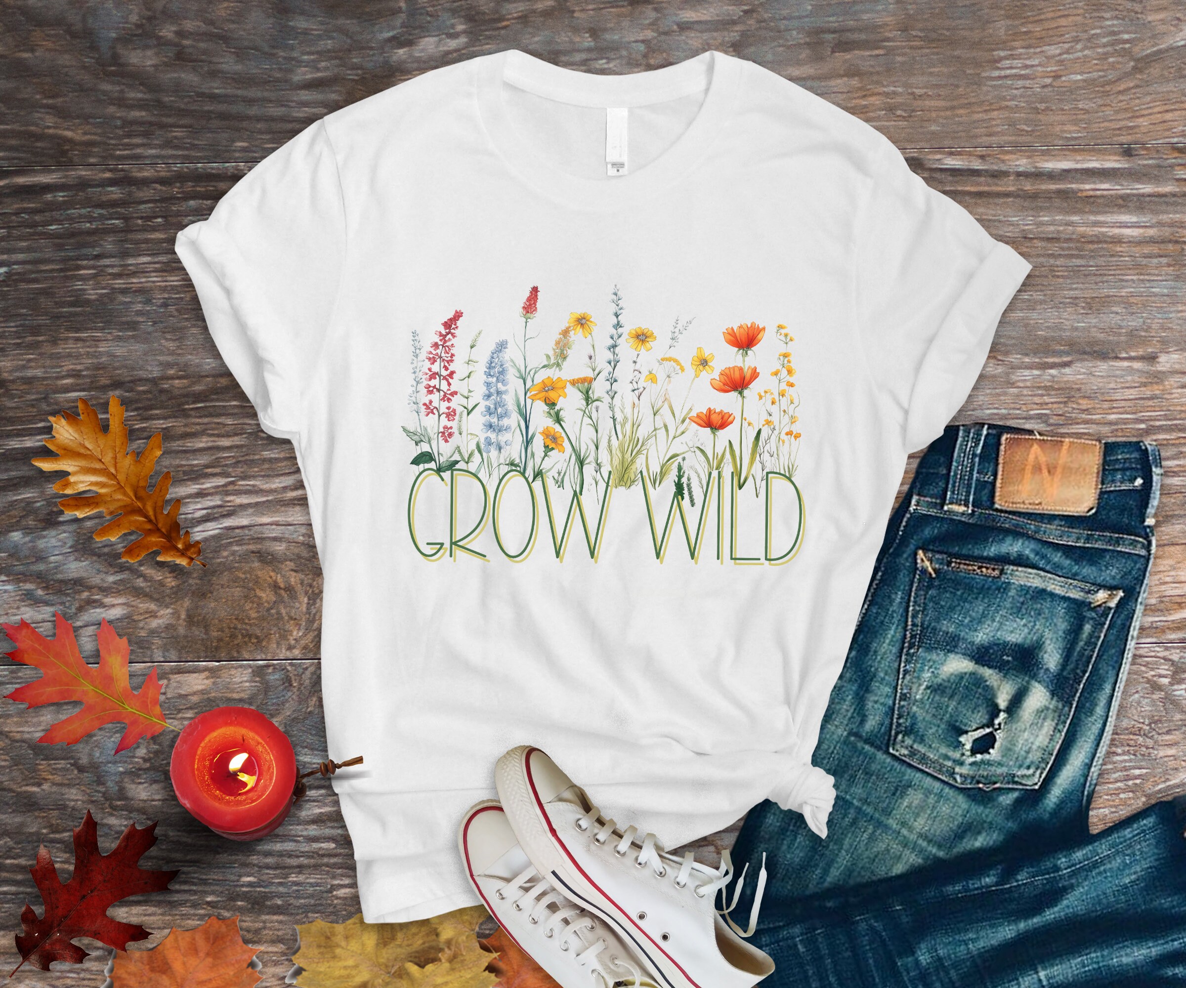 Wildflowers Grow Wild Unisex Jersey Short Sleeve Tee - Etsy