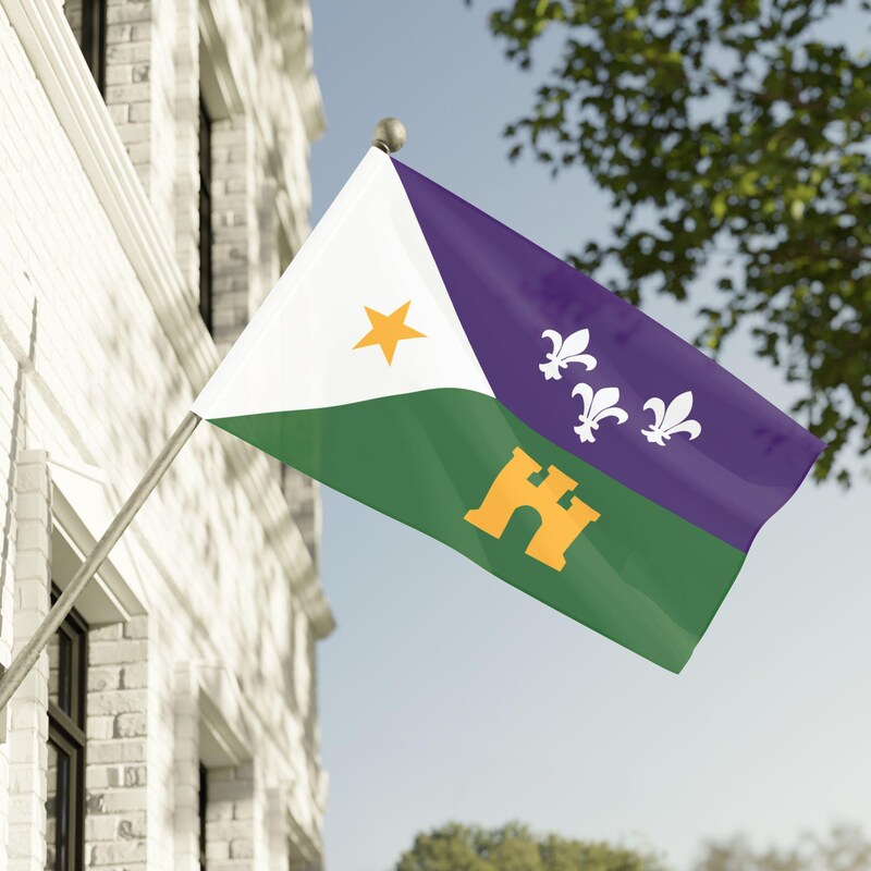 Mardi Gras Flag Garden - Etsy UK
