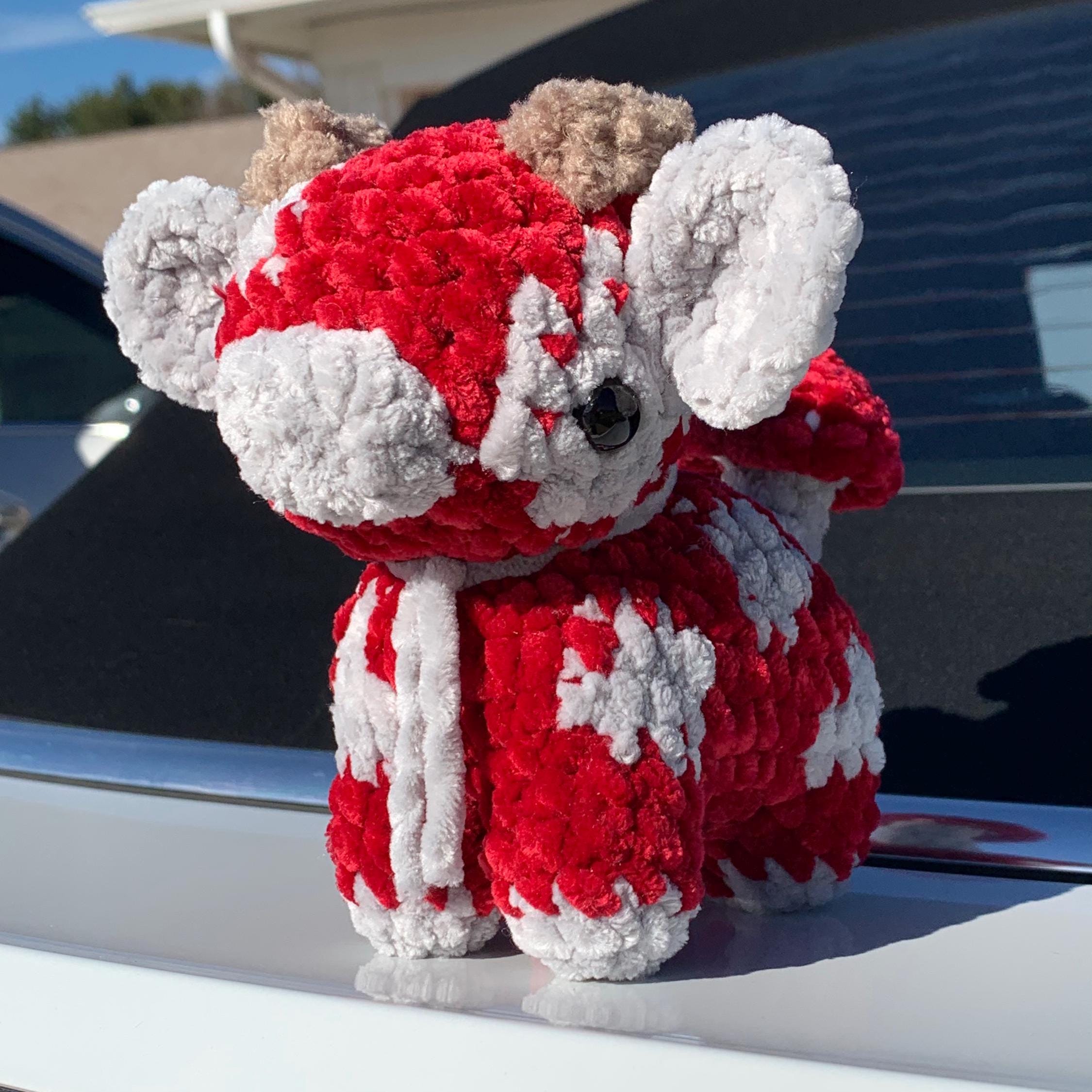 Mooshroom/mushroom Cow Plushie, Crochet - Etsy