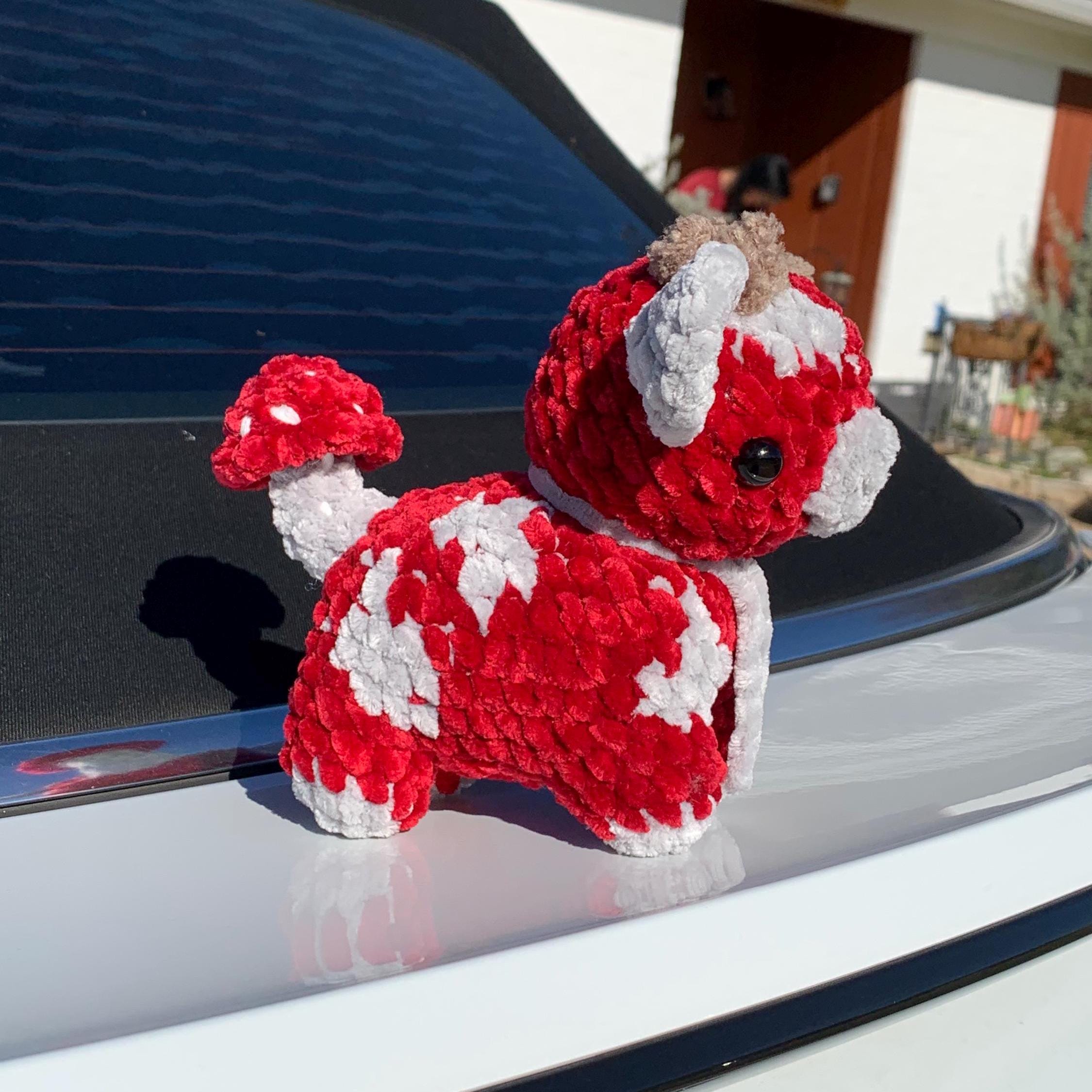 Mooshroom/mushroom Cow Plushie, Crochet - Etsy