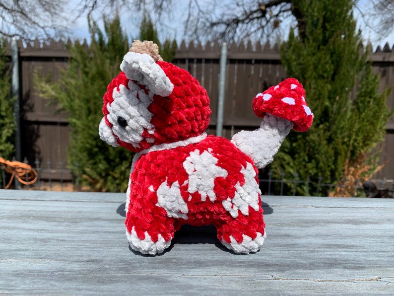 Mooshroom/mushroom Cow Plushie, Crochet - Etsy