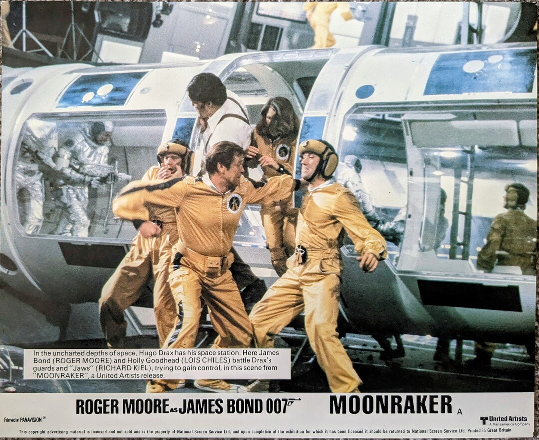 A Complete Set of 7 James Bond Moonraker 1979 Original Cinema Lobby ...