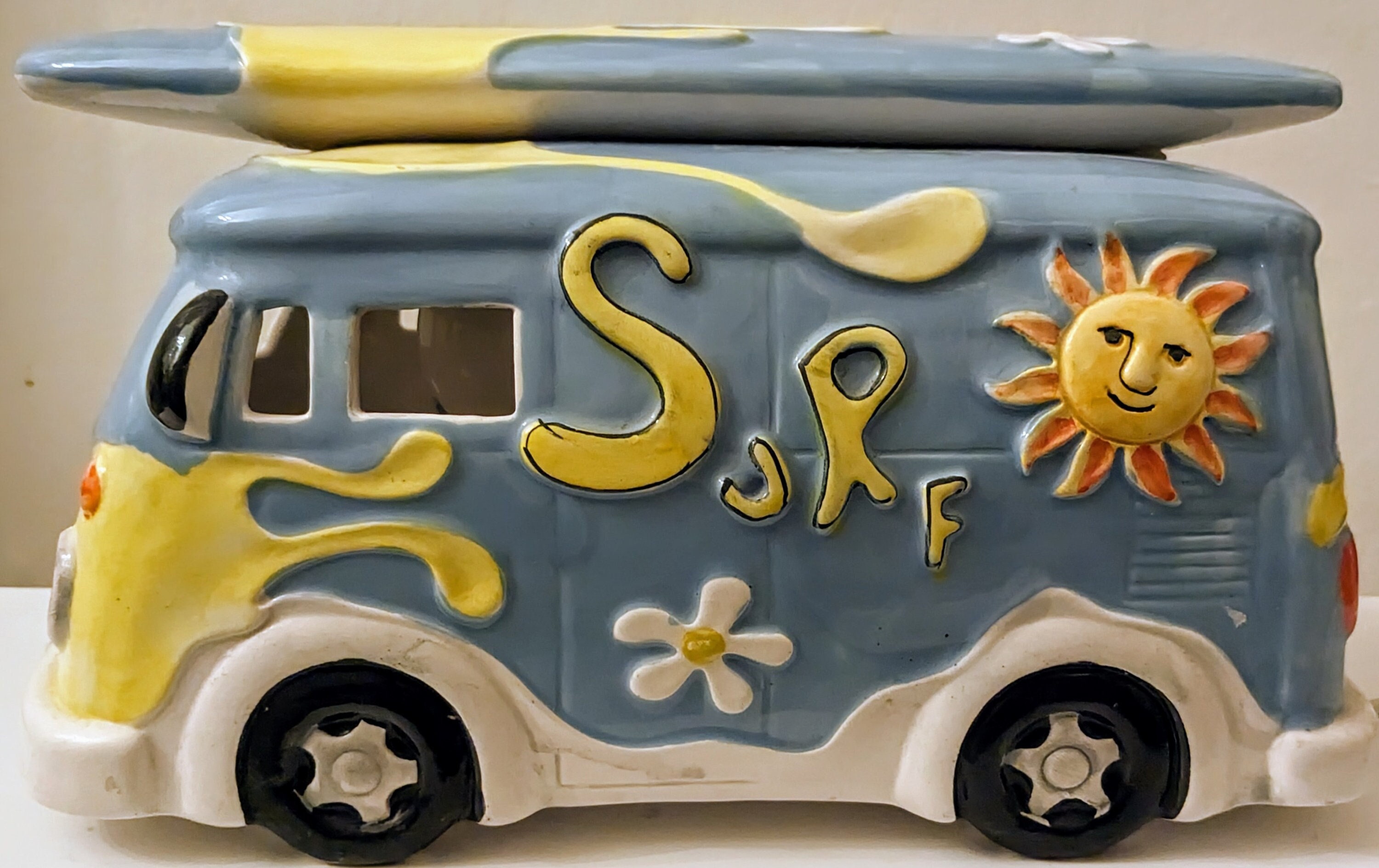 VW Campervan Table Lamp 1990s Oriental Ceramics Ltd Hand Painted ...