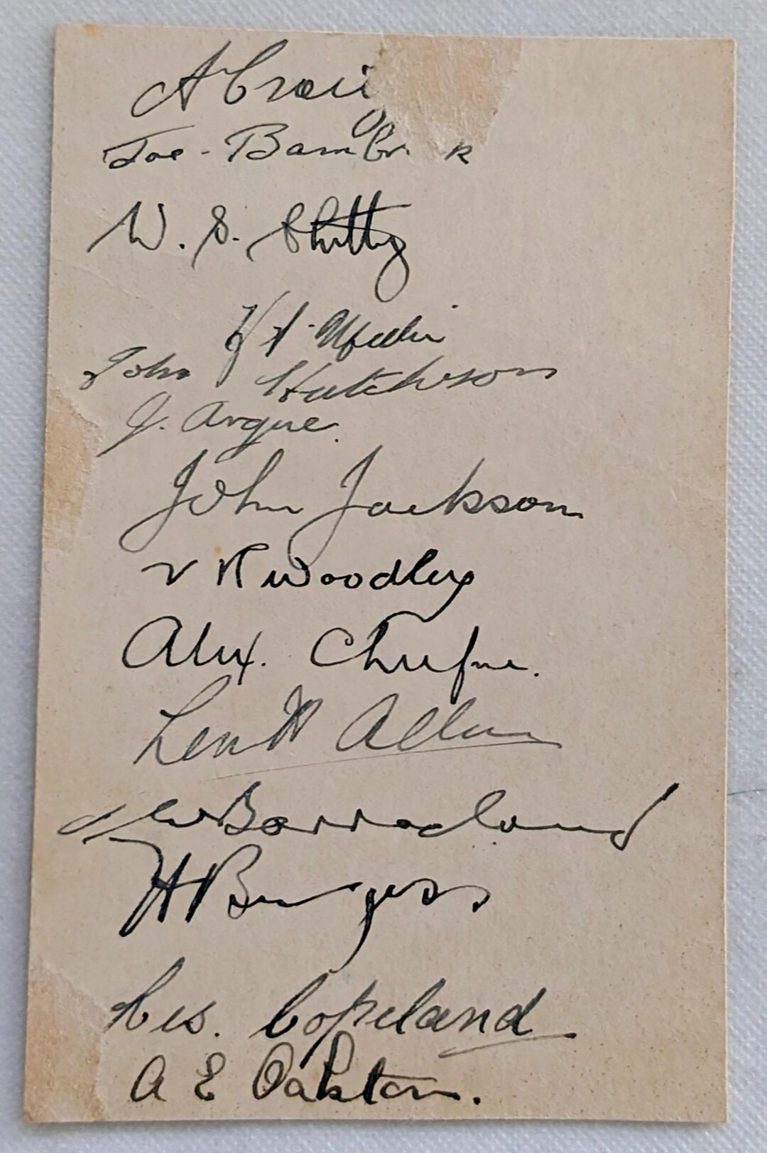 Chelsea 1933/34 First Team Hand Signatures Original Vintage Football ...