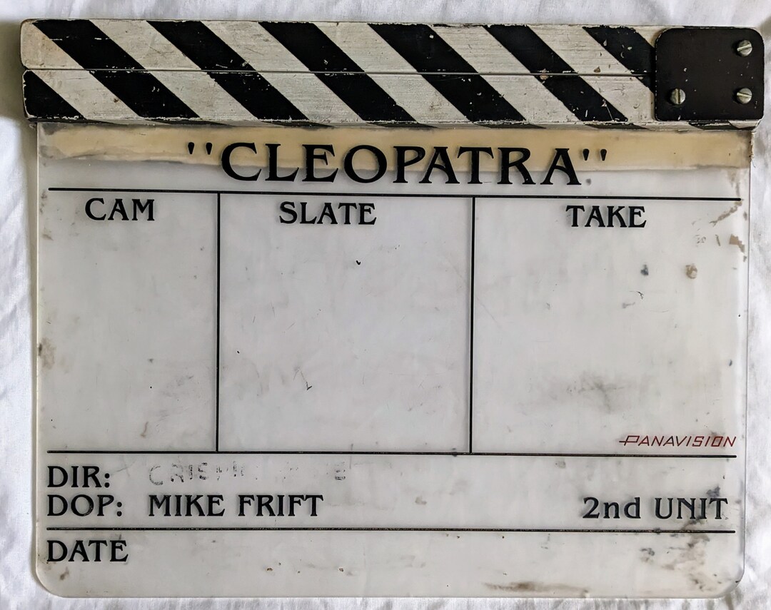 Cleopatra Clapper Board 1998 TV Mini Series Timothy Dalton Leonor ...