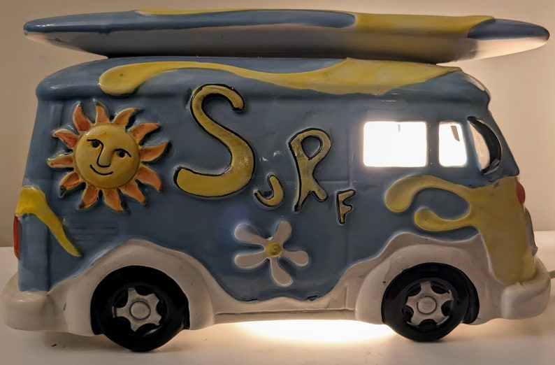 VW Campervan Table Lamp 1990s Oriental Ceramics Ltd Hand Painted ...
